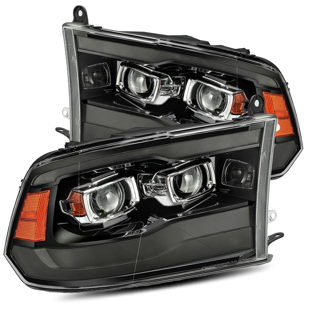 09-18 Ram Truck Projector Headlights Black – Luna custom leds